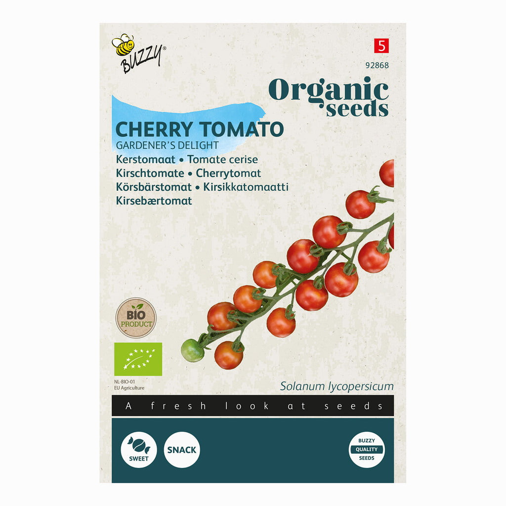 Tomaat Gardener's Delight | Buzzy Organic (BIO) – De Moestuinwinkel